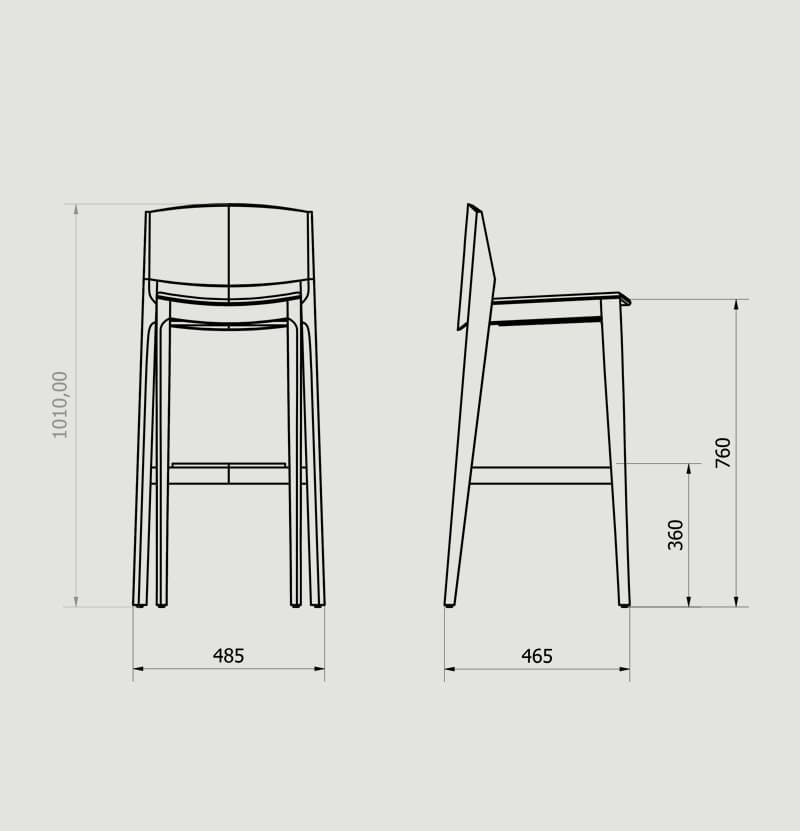 Taburete Isa - Capdell